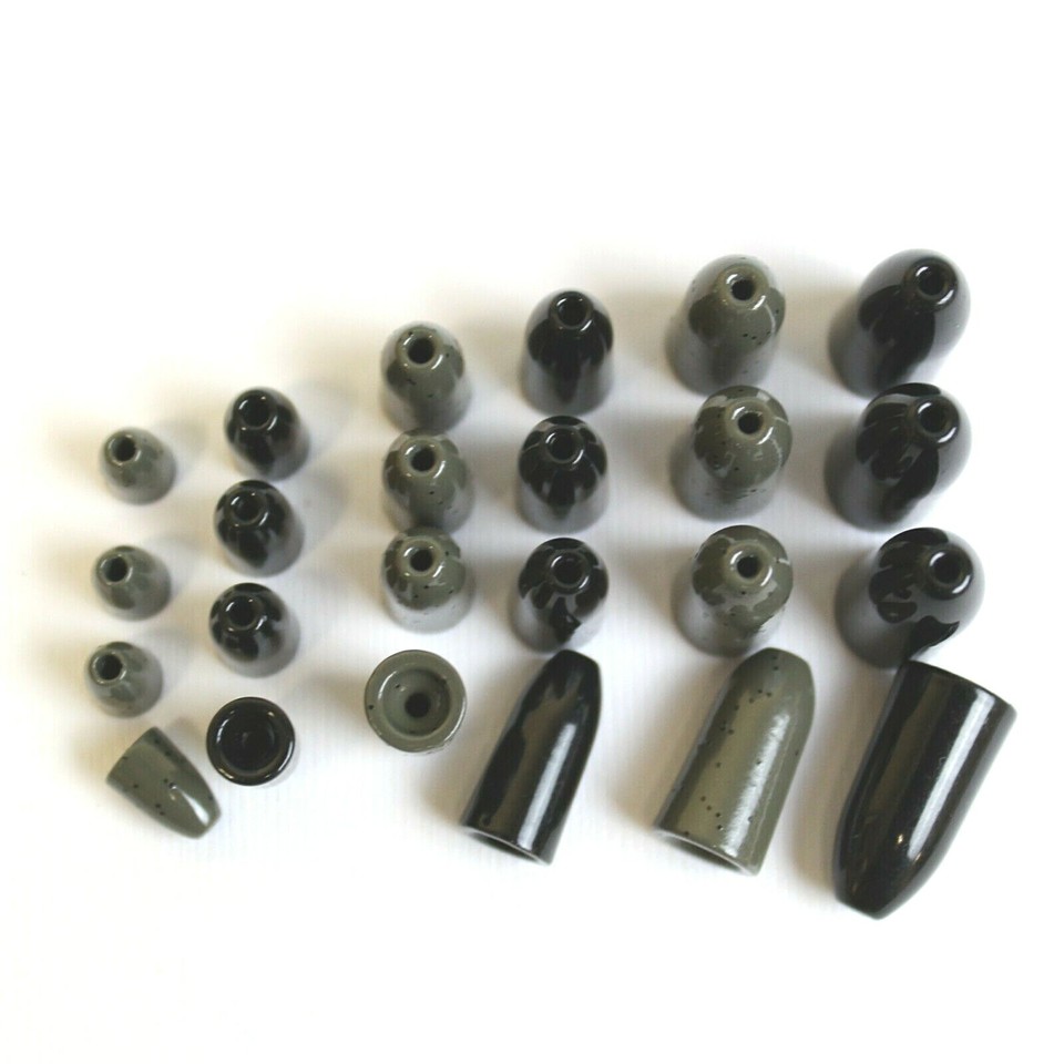 Dr Scotts Tungsten Bullet Worm Fishing Weights Hard Finish 10 Pack FREE ...