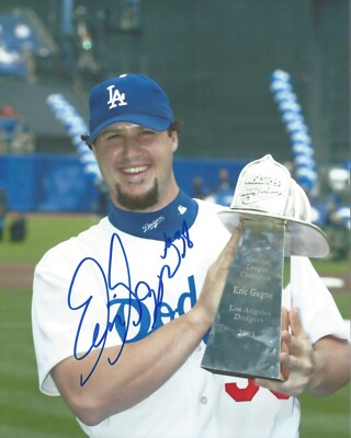 ERIC GAGNE LOS ANGELES DODGERS SIGNED AUTHENTIC 8x10 PHOTO B w/COA MLB ...