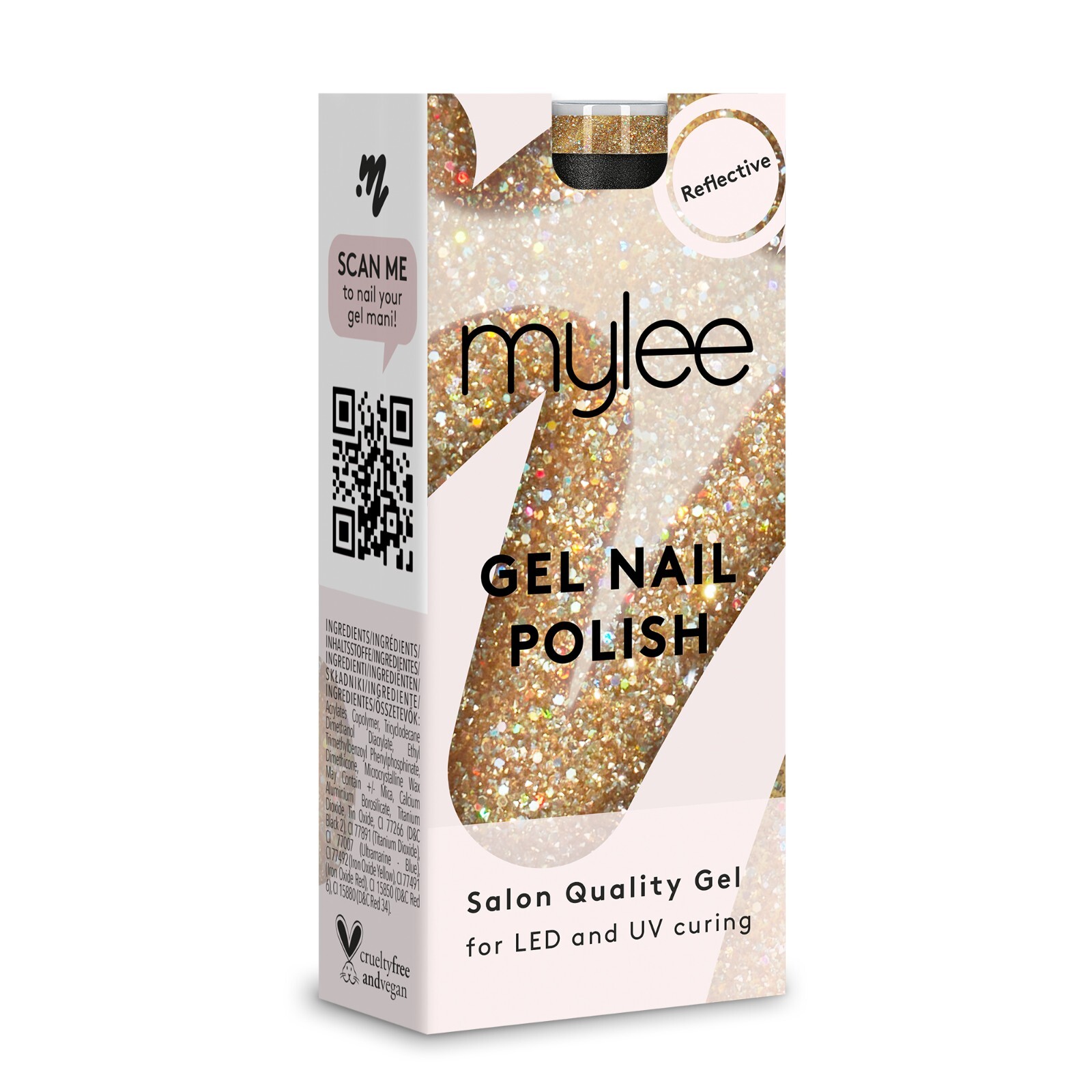 Mylee Spotlight Gel Polish Reflective Nail Colours UV LED Nail Art ...
