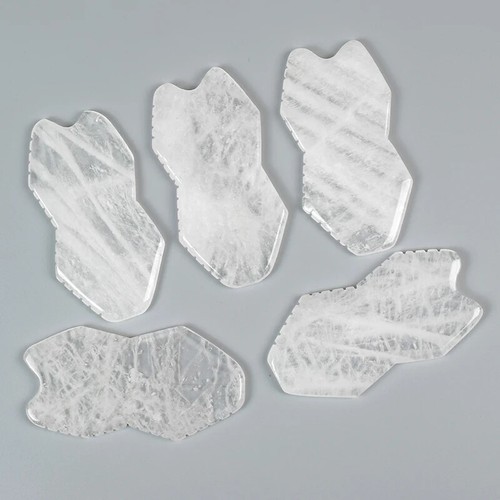Crystal Gua Sha Head Face Massage Tool Smooth Comb Natural Therapy ...