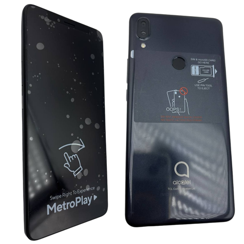 Alcatel 3V 5032W 4G LTE WiFi Android Phone 32GB 6.7" 16MP Metro Play ...