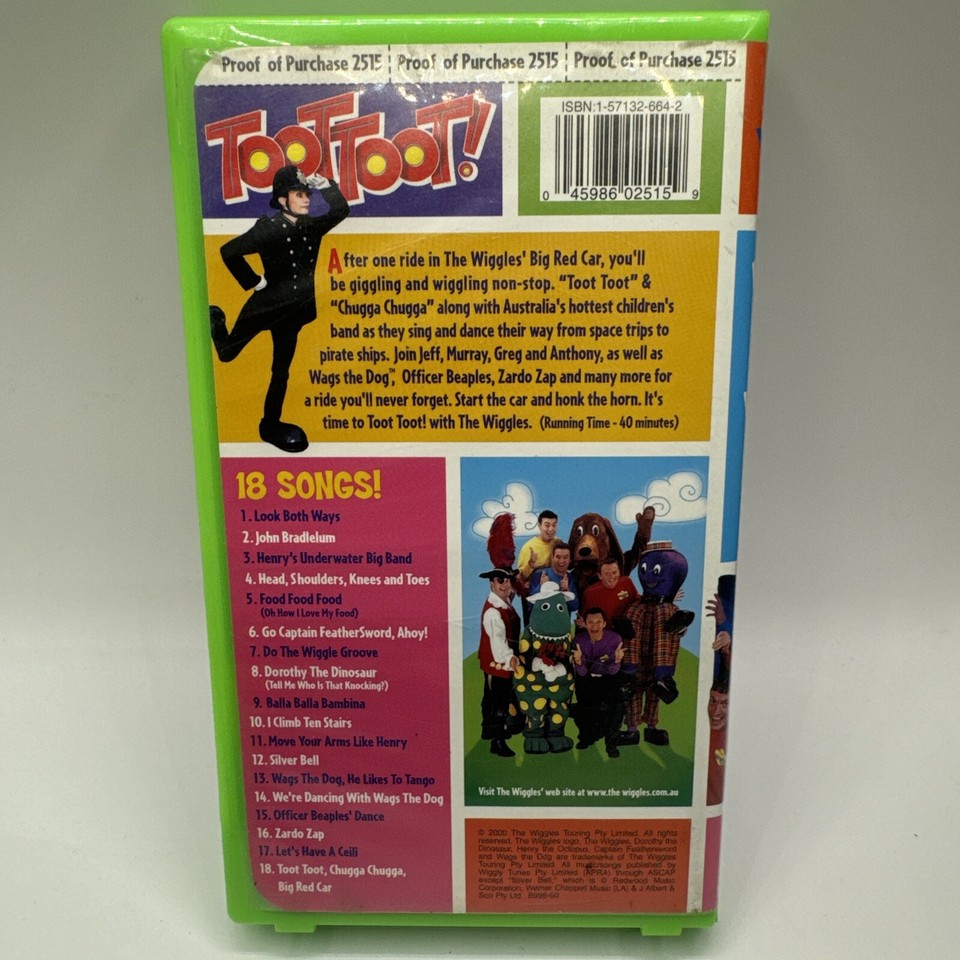 The Wiggles: Toot Toot ( VHS) 18 Songs Ages 3 And Up 45986025159 | eBay