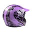 Typhoon Adult Dirt Bike Helmet ATV Off Road ORV Motocross Purple DOT ...