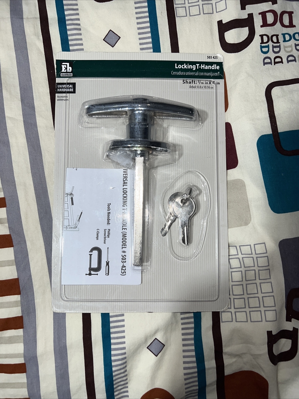 Everbilt Locking T-Handle Universal Hardware 503425 Shaft 5/16” x 4 ...