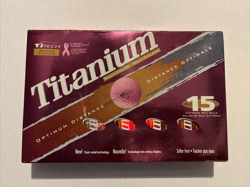 TiTech Ti Tech Titanium Golf Balls Women’s 3 Color Boxes 9 Balls Breast ...