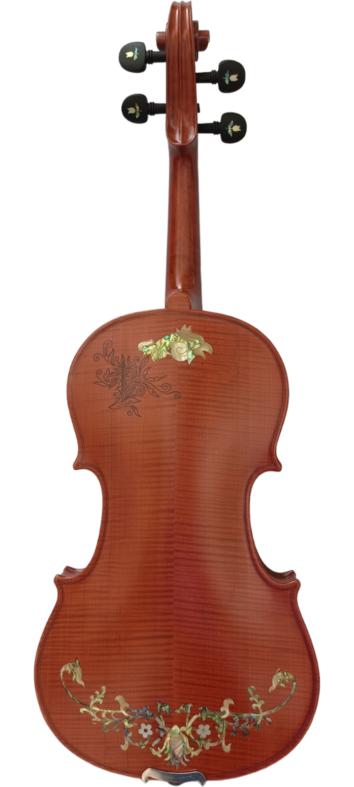 ANTONIOTSAI VIOLIN 4/4 HANDMADE SOLID TIGER MAPLE, REAL ROSE PEARL ...