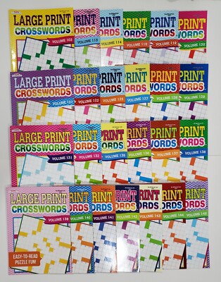 Large Print Crosswords Puzzle Books Kappa Games,Search,Hunt~ Pick up to ...