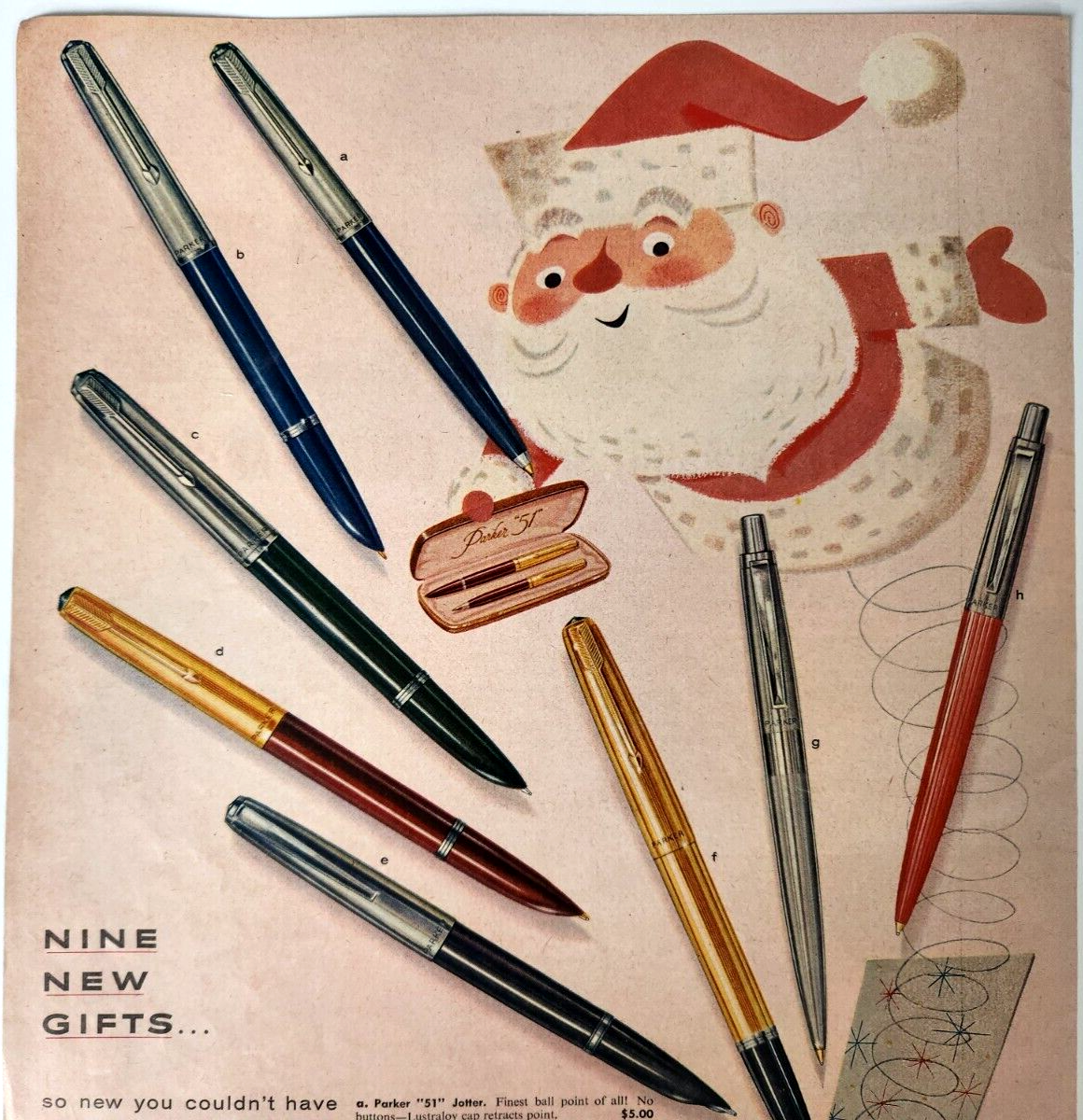 Christmas Santa Pen Christmas Ballpoint Pen Set – CHL STORE
