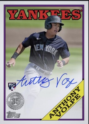 2023 Topps Series 4 1988 RC Auto Rookie Signature ANTHONY VOLPE Digital ...