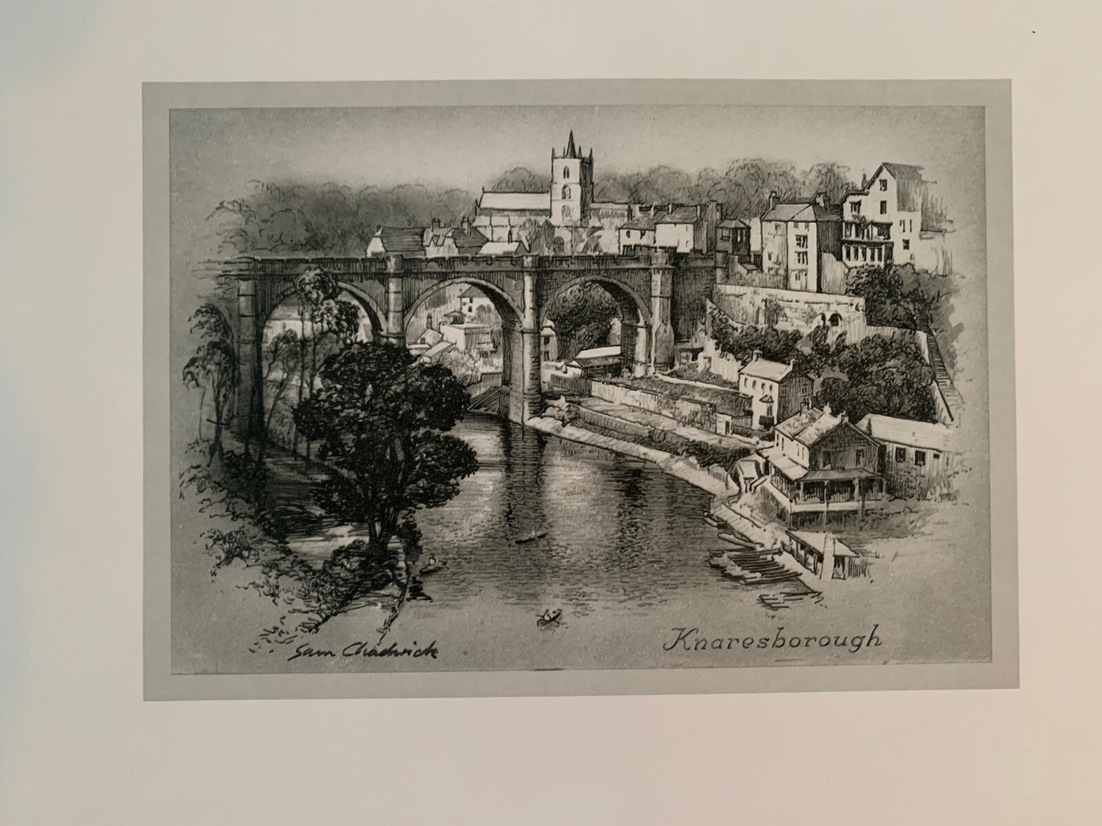 Sam Chadwick - 4 x Art Prints. A4. York, Knaresborough, Burnsall ...