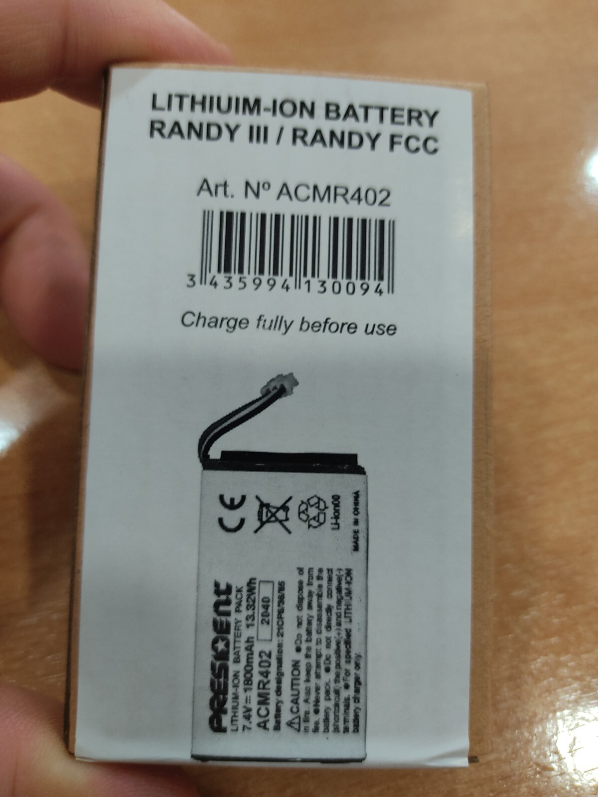 ACMR402 Batería recambio Original LI-ON para PRESIDENT RANDY III | eBay