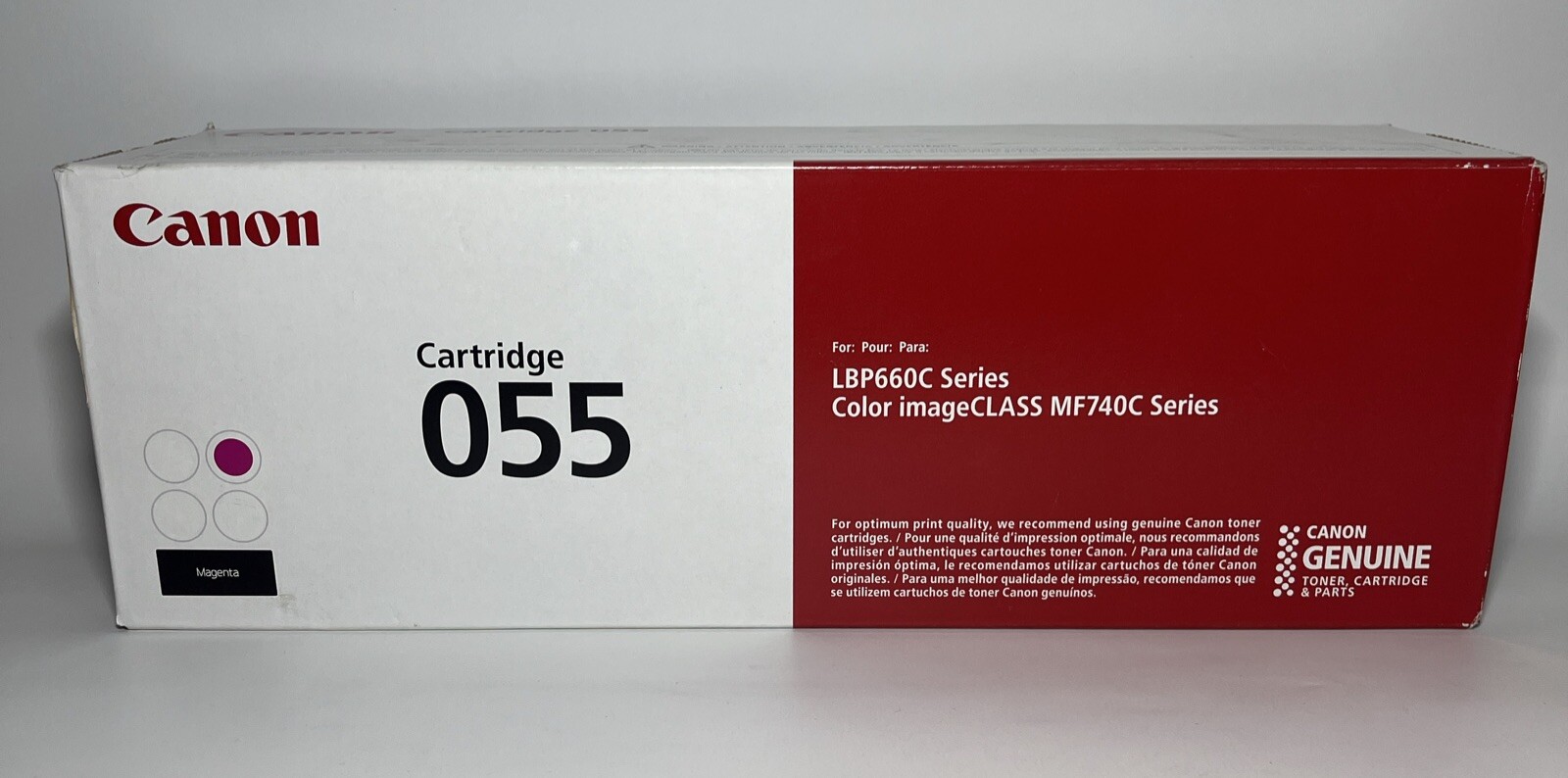 Genuine Canon 055 Ink Toner Cartridge Magenta 3014C001 Color Image ...