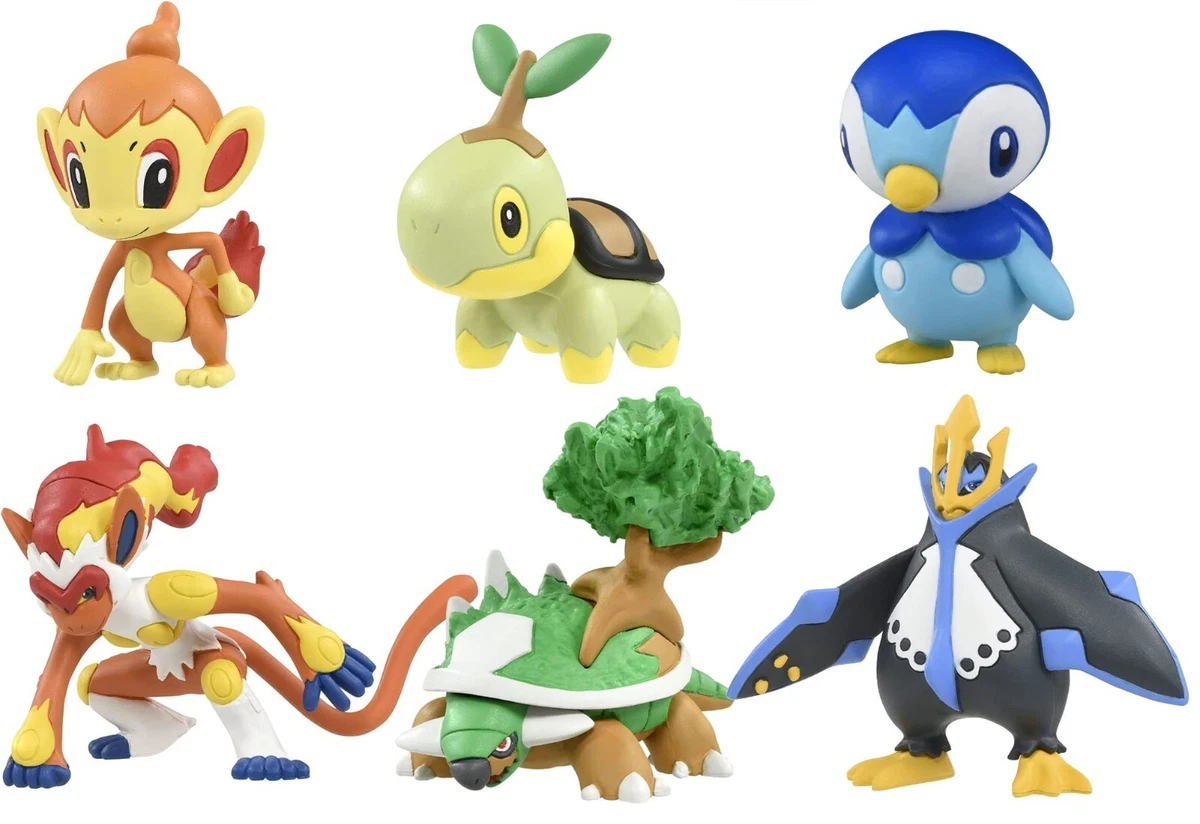 Turtwig Chimchar Piplup Evolution