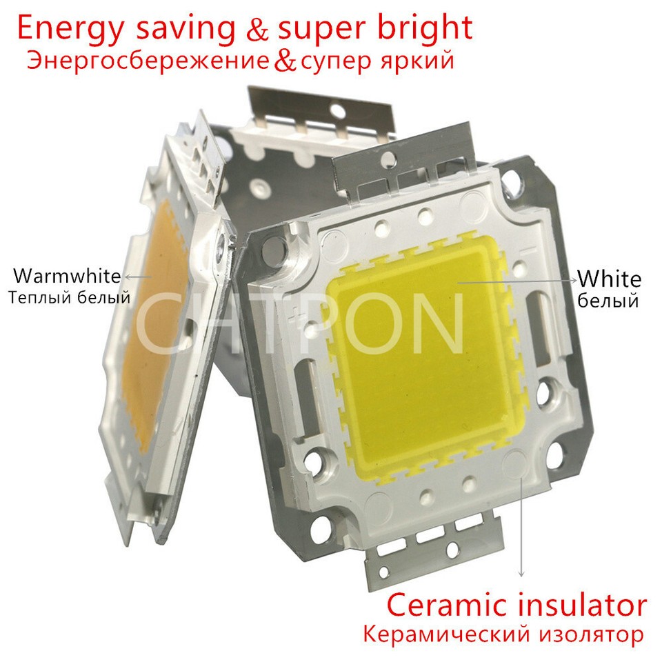 DC12V 32V 10W 20W 30W 50W 70W 100W Smart IC COB LED Diode Chip LED Bead ...