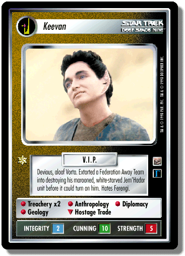 Keevan - The Dominion - Star Trek CCG 1E | eBay