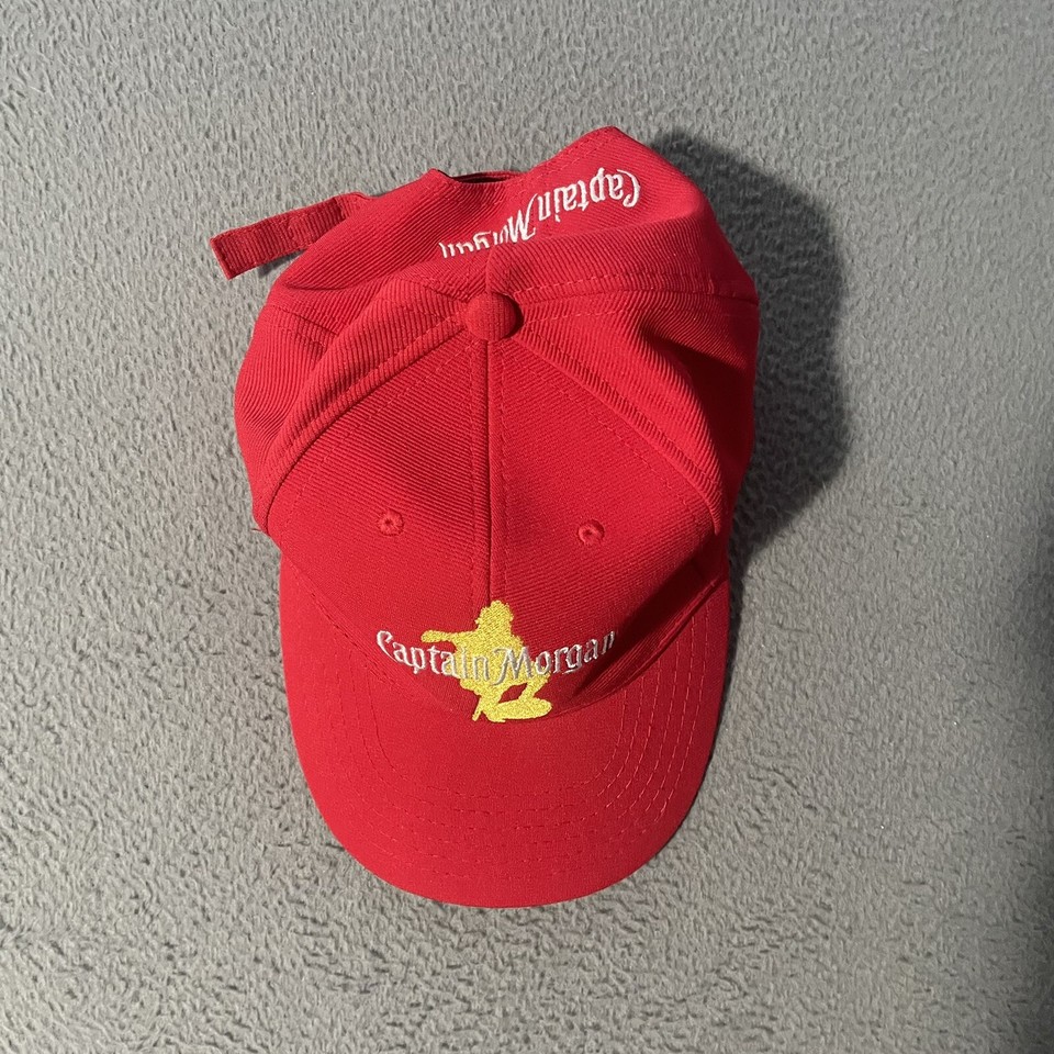 Captain Morgan Red Embroidery Logo Adjustable Hat Group Lake Beach ...