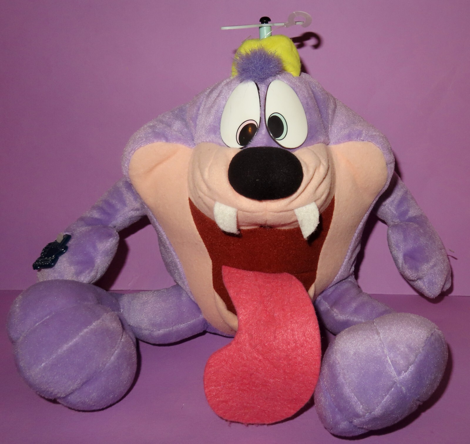 Tiny Toons Taz Tasmanian Dizzy Devil Plush Stuffed Applause 1990 Looney ...