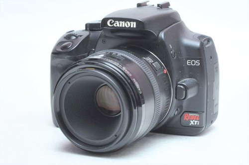 Canon EOS Digital Rebel XTi DSLR Camera W/50mm F2.8 Macro Close Up Lens ...