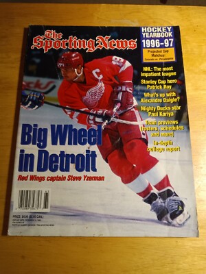 December 19 1996 The Sporting News Red Wings Steve Yzerman Hockey ...