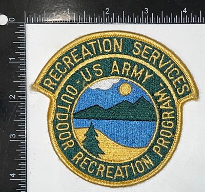 VINTAGE US Army Recreation Services Outdoor Recreation Progam Patch | eBay
