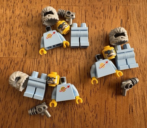 LEGO Light Blue Classic Spaceman/Astronaut BAM Minifigure x 3, NEW ...