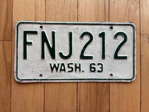 1963 to 1964 Washington State License Plate - Check W/ DOL First For ...