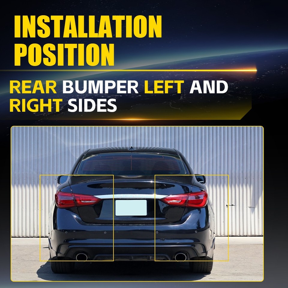 2-20x Rear Upper Bumper Brackets Left&Right Fit Infiniti 2016-2023 Q50 ...