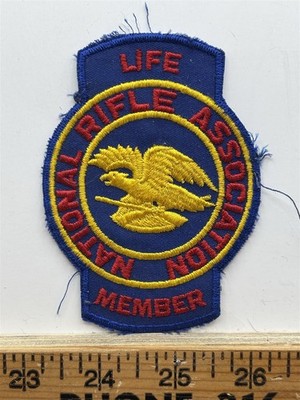 1960s NRA National Rifle Association Life Member Shoulder Patch Vintage ...