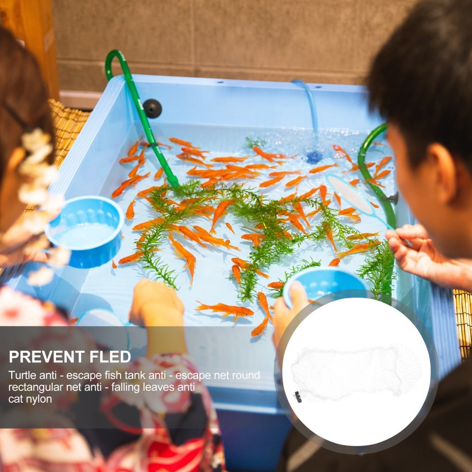 3 Pack Aquarium Mesh Cover Mini Fishing Net Tank Pond Protection | eBay UK