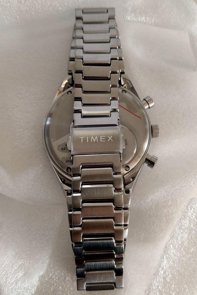 Timex Q Chronograph TW2W53300 Panda Dial 40mm Quartz Watch Working ...