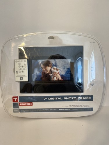 Trutech 7" Digital Photo Frame With Remote Wall Mountable | eBay