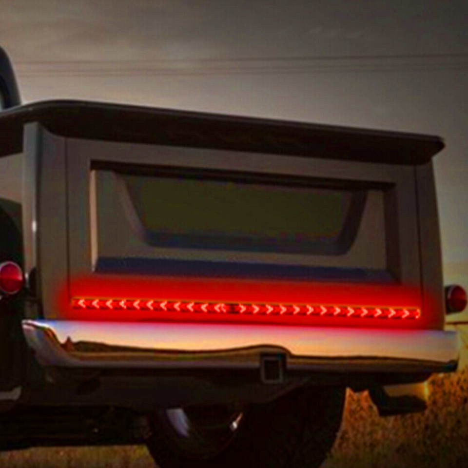 48" LED STRIP TAILGATE LIGHT BAR REVERSE BRAKE SIGNAL FOR CHEVY FORD ...