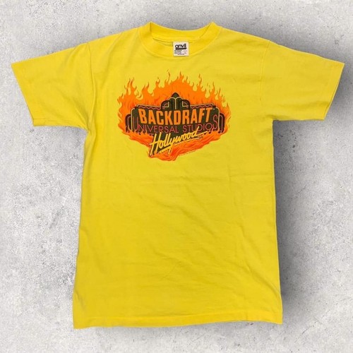 Vintage 90s USA Universal Studios Hollywood California backdraft ride t ...