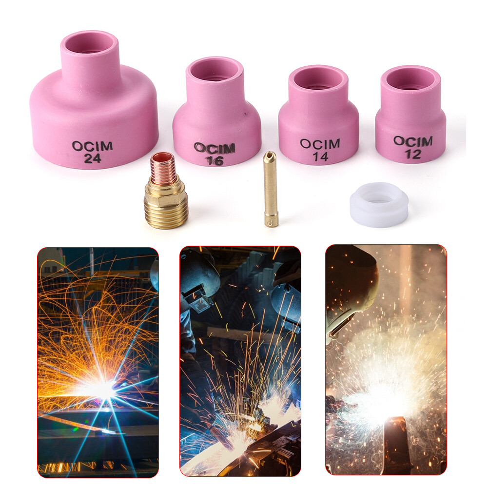 7pcs Nozzle Cups Gas Lens Welding Accessories Kits for WP9/20 TIG ...