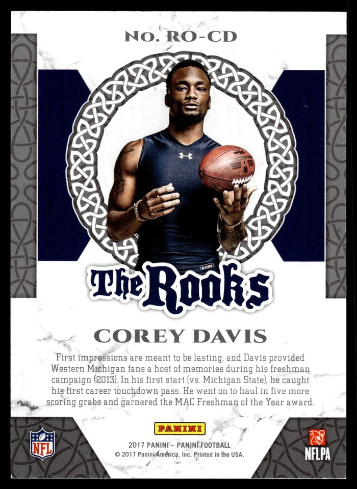 Corey Davis 2017 Panini The Rooks Rookie Card #RO-CD | eBay