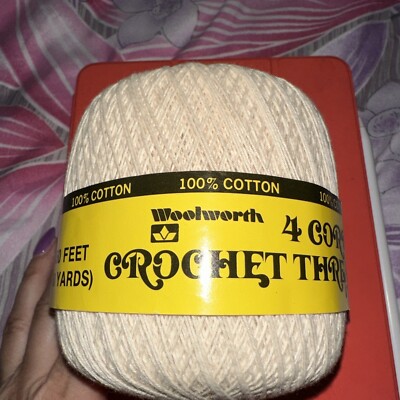 Woolworth Woolco 4 Cord Crochet Thread, New! | eBay