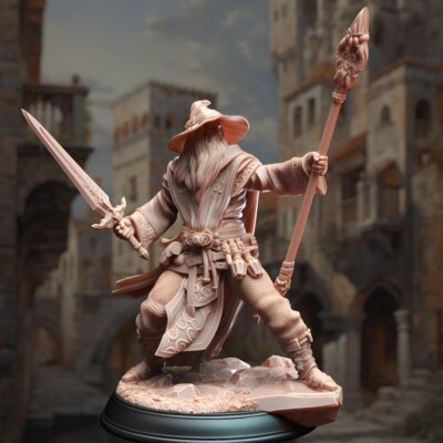 Artemis Human Wizard Sorcerer Miniature | D&D DnD | eBay
