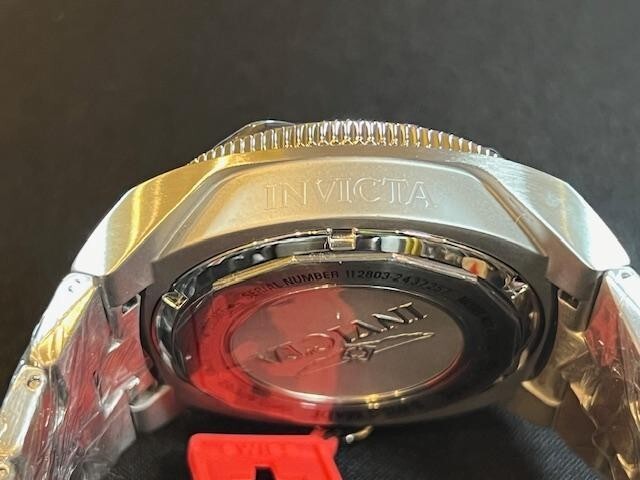 Invicta SWISS MADE Silver/Black 44774 SWISS Quartz 46Mm Chrono Date Men ...