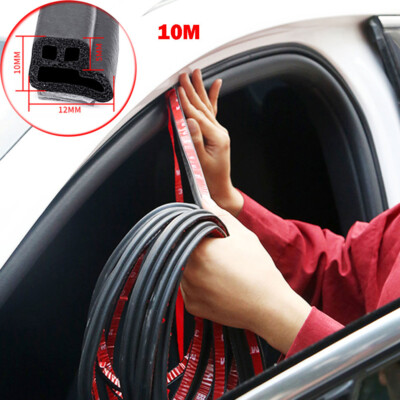 32.8Ft Car L-Shaped Door Rubber Sealing Strip Weatherstrip Edge ...