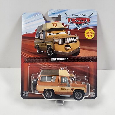 2024 Mattel Disney Pixar Cars Tony Motorfelt Sheriff Cars On The Road ...