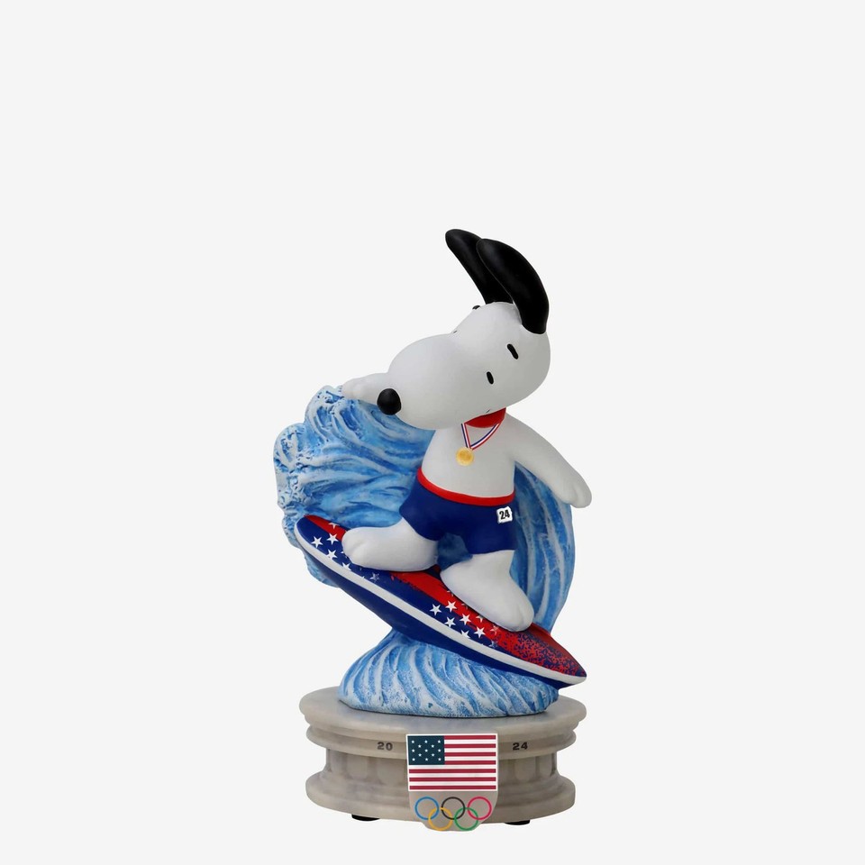 Snoopy Team USA Peanuts Surfing Mini Bobblehead | eBay