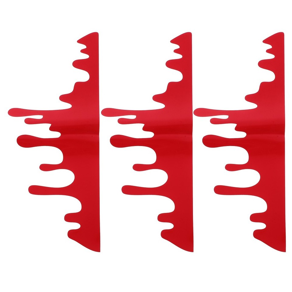 3 Pcs Halloween Vehicle Decorations Blood Decal Car Flowing Decals for ...