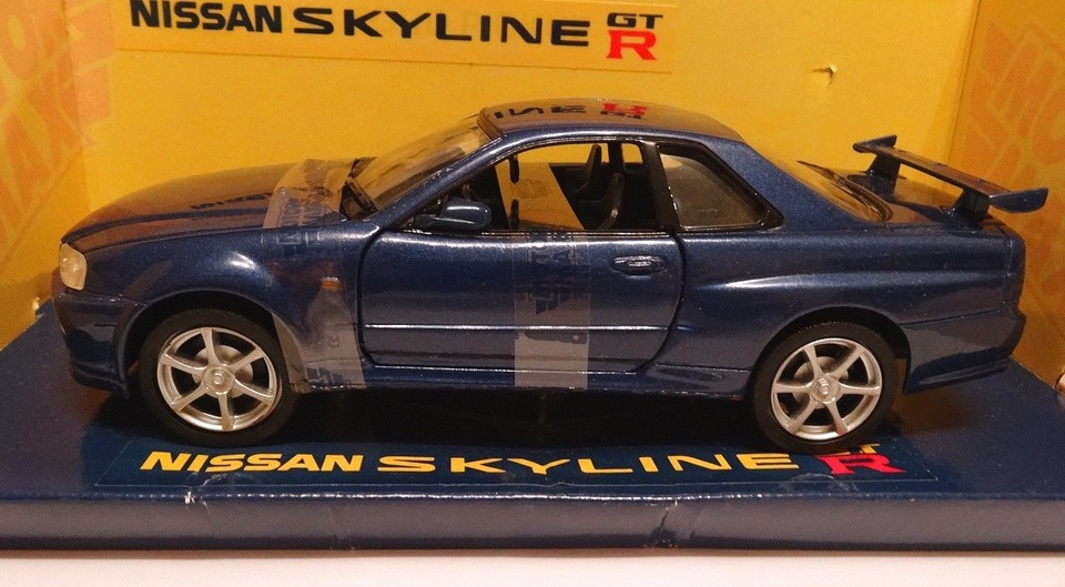 Nissan Skyline GTR - Motor Max MotorMax - 1/24 1:24 - Diecast - NEW ...
