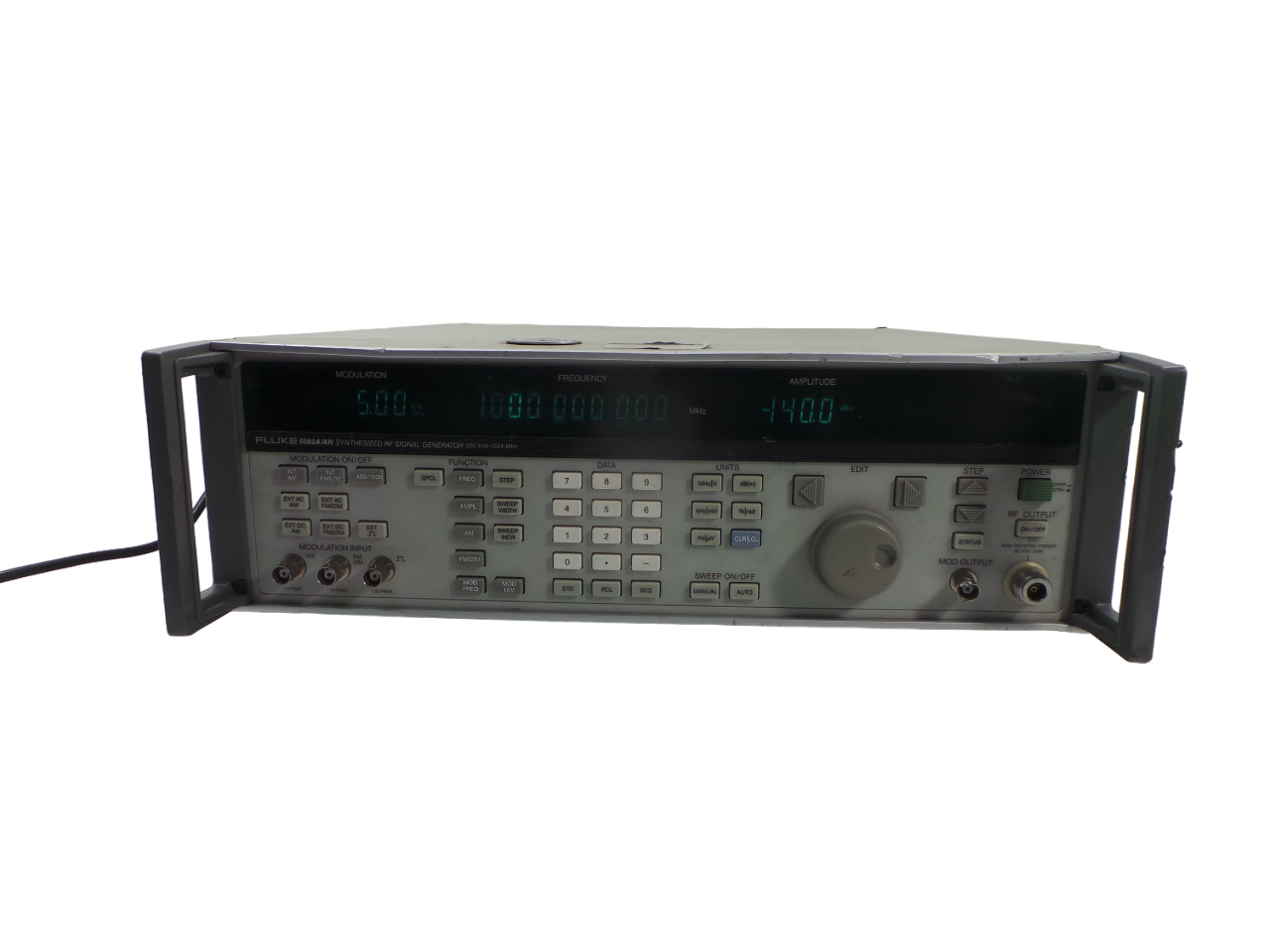 Fluke 6080A/AN Synthesized RF Signal Generator 500KHZ-1024MHZ - Free ...