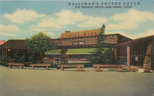 SAN DIEGO, CALIFORNIA - HALLEMAN'S COTTOM PATCH RESTAURANT - LINEN ...