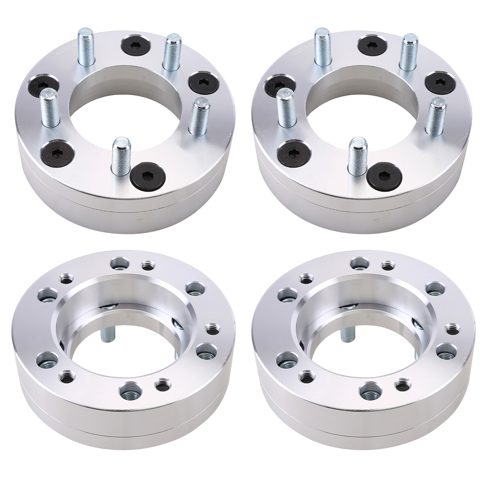 4 PACK WHEEL ADAPTERS 2" 6X5.5 TO 5X4.75 6 LUG TO 5 LUG FOR GMC CHEVY ...