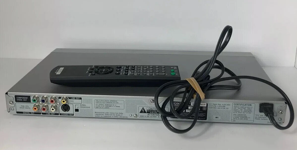 Sony Dvd Player Back