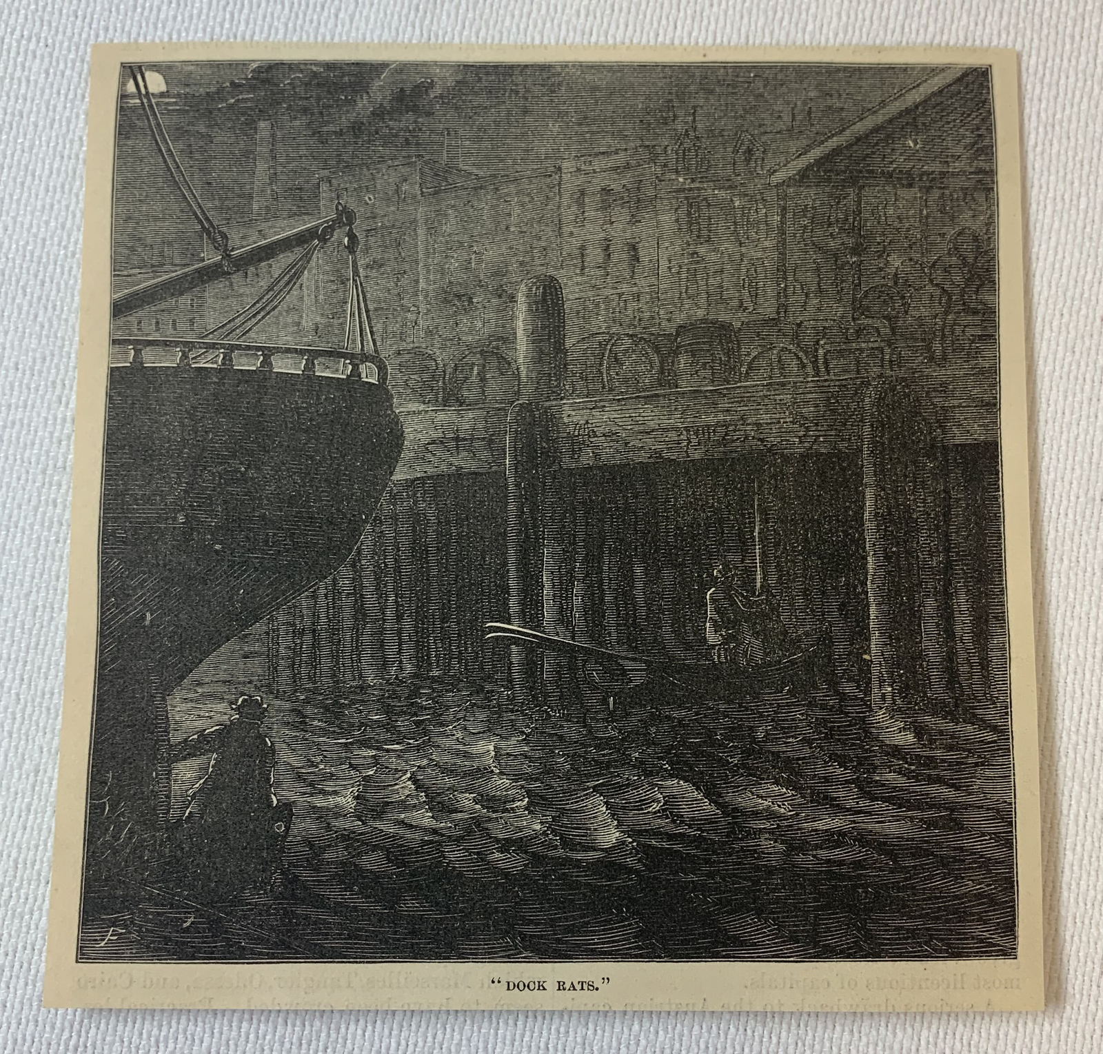 1872 magazine engraving~ DOCK RATS AT THE NEW YORK CITY HARBOR | eBay