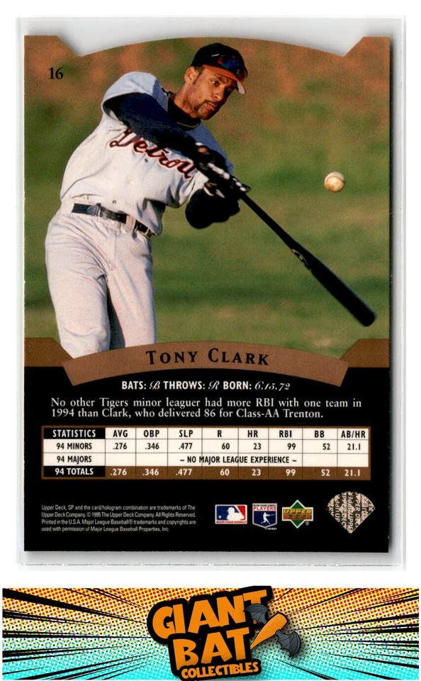 1995 SP #16 Tony Clark | eBay