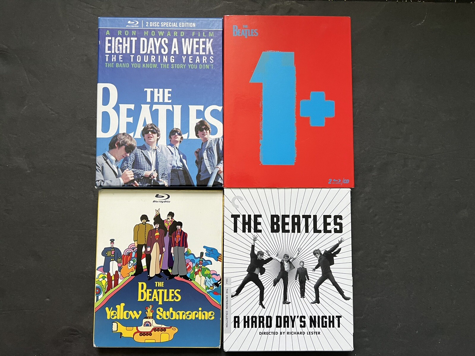 The Beatles Blu-Ray DVD CD Lot 1+ Yellow Submarine Hard Days Night 8 ...